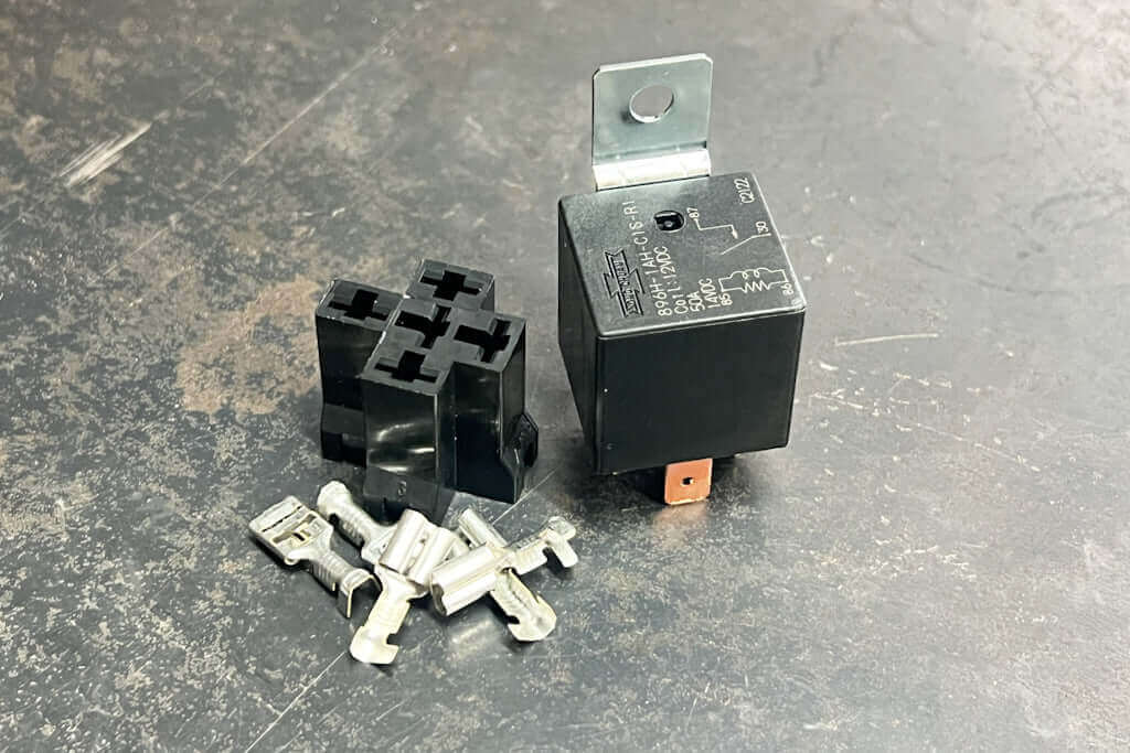 High Power Mini Relay, 50A, 12V, SPST, With Bracket